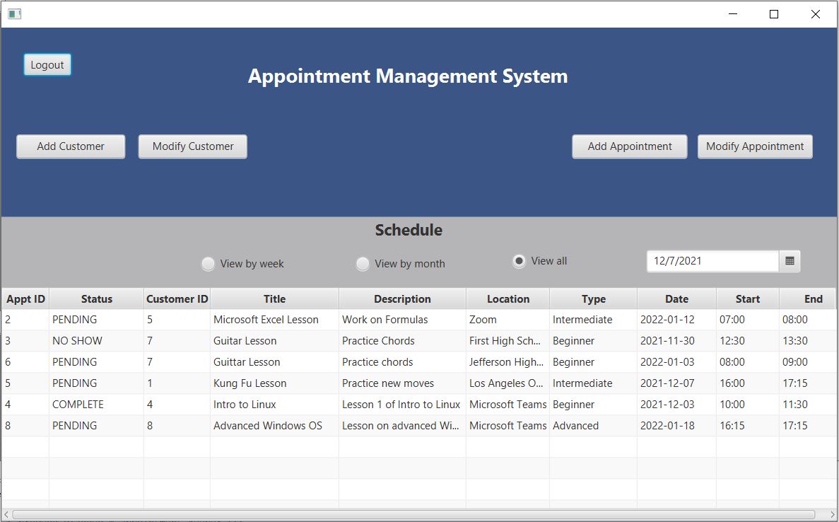 GitHub - JesseRM/appointment_keeper: Appointment management system ...