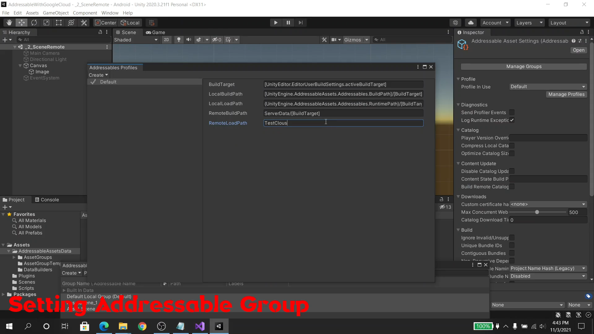 GitHub - Xwin-Studio/AddressableWithGoogleCloud: Unity Template Addressable With Google Cloud
