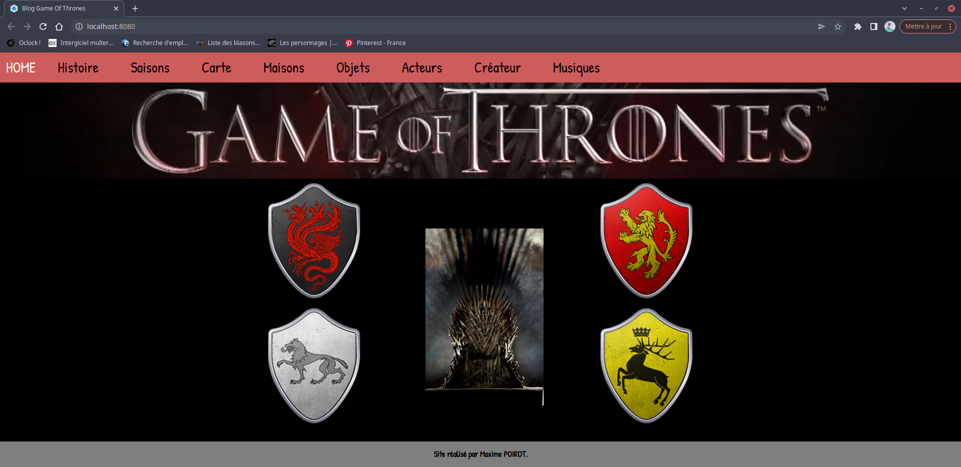 GitHub - maxime841/blog-Game-Of-Throne