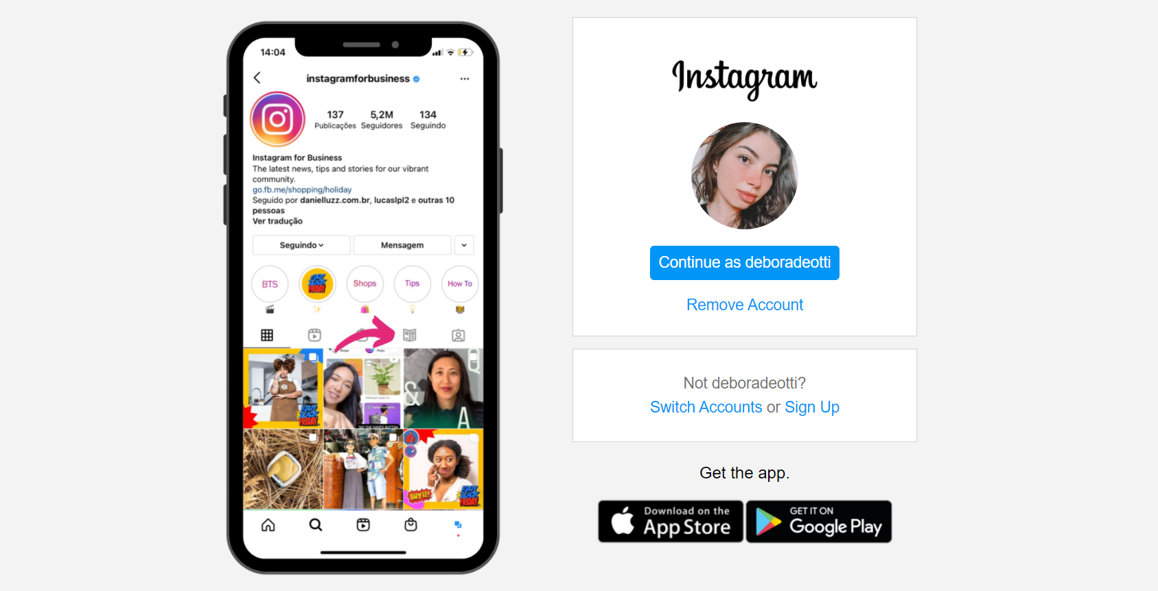 GitHub - deboradeotti/instagram-landing-page: 🤳 Projeto de clone da ...