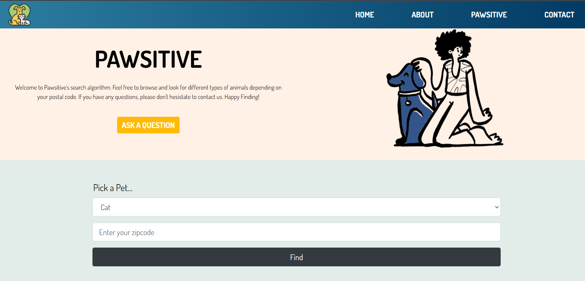 pawsitive/home.html at master · nivetha-kuruparan/pawsitive · GitHub