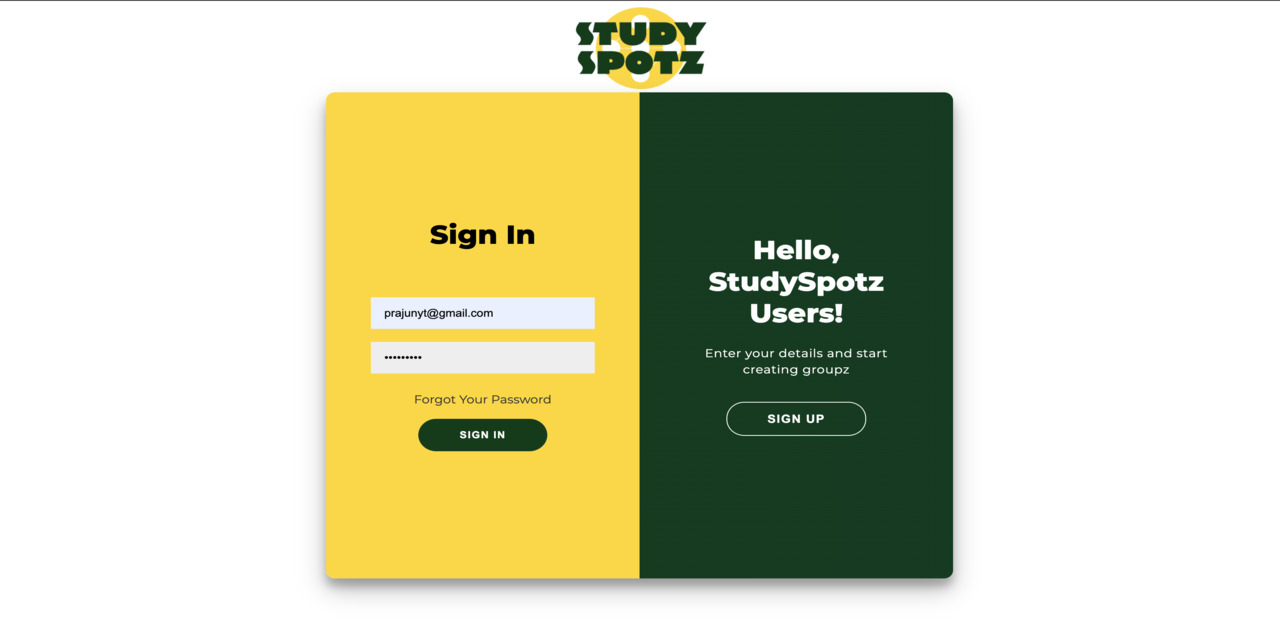 GitHub - prajun7/study-spotz: StudySpotz is a collaborative portal where the users can work on a ...