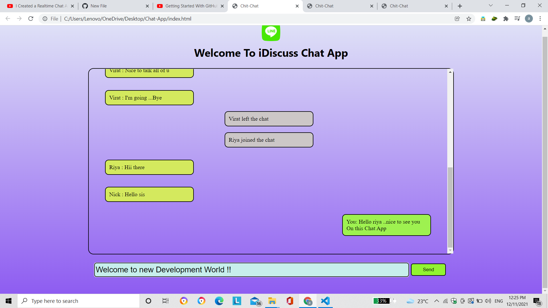 Github Artis2021 Chat App