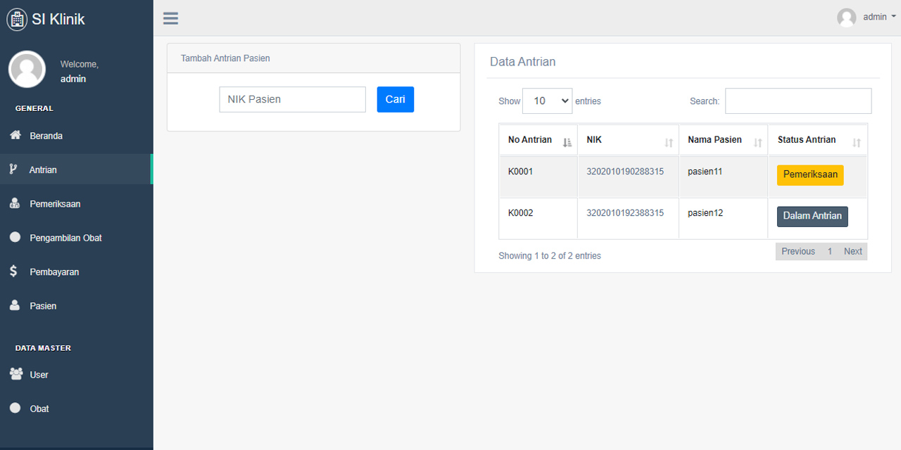 GitHub - aqiill/SI-Klinik: Sistem Informasi Klinik - Tugas Besar Mata Kuliah Database