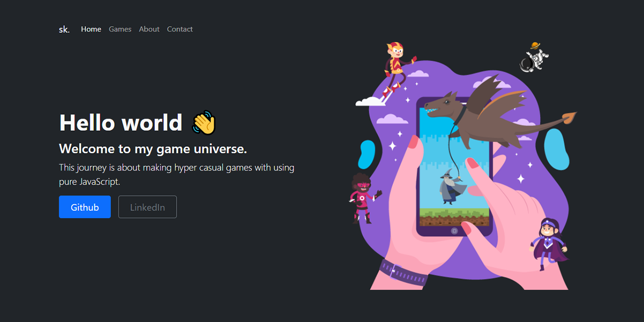 GitHub - sametkoyuncu/hyper-casual-game-store-website: This journey is ...