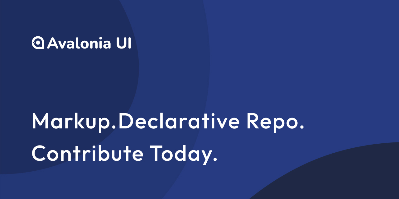 GitHub - AvaloniaUI/Avalonia.Markup.Declarative: Provides helpers for declarative ui in C#