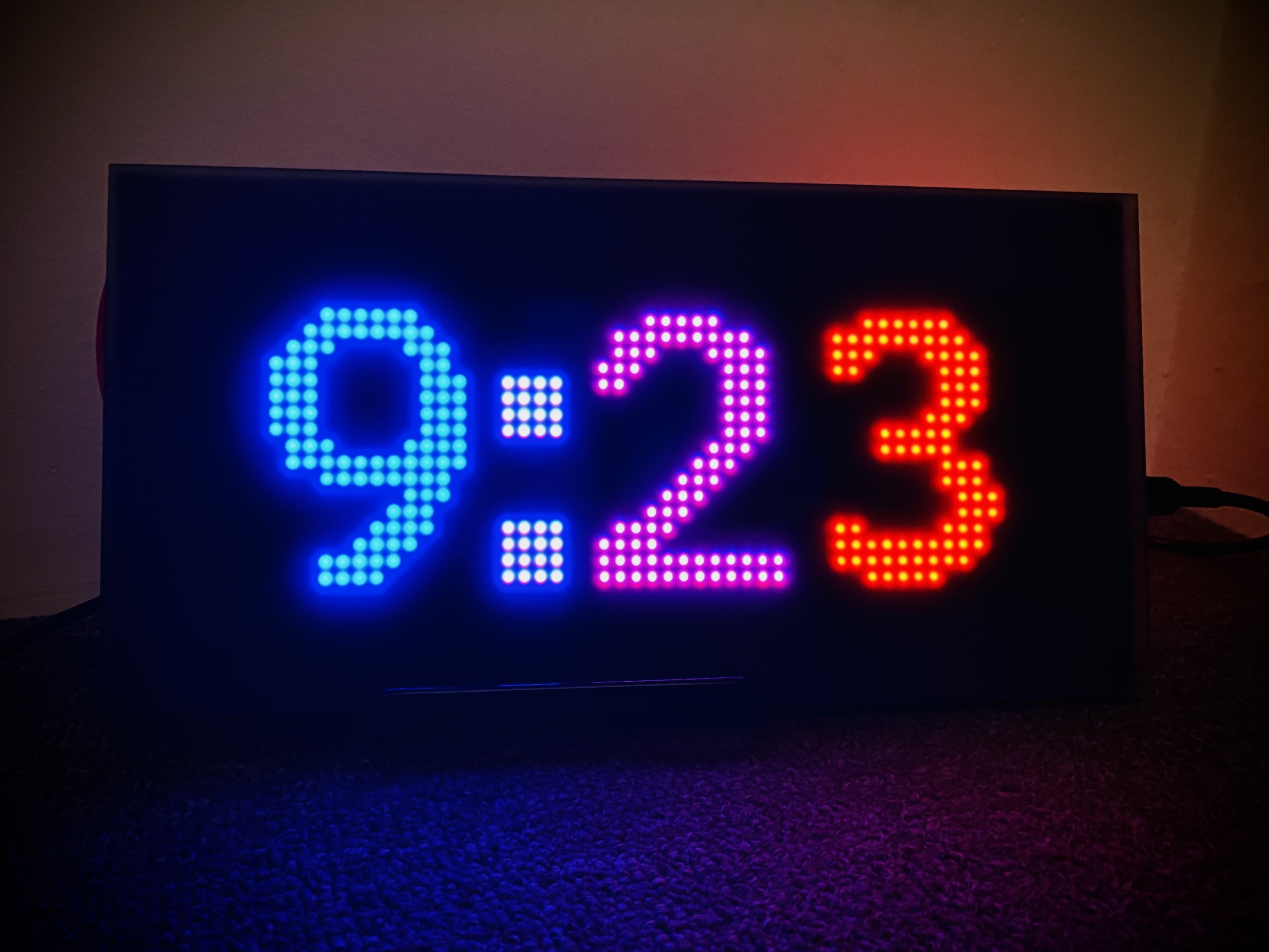 Github Marktsengtwmatrix Portal Rainbow Clock Clock For Adafruit Matrix Portal With Numbers 9544
