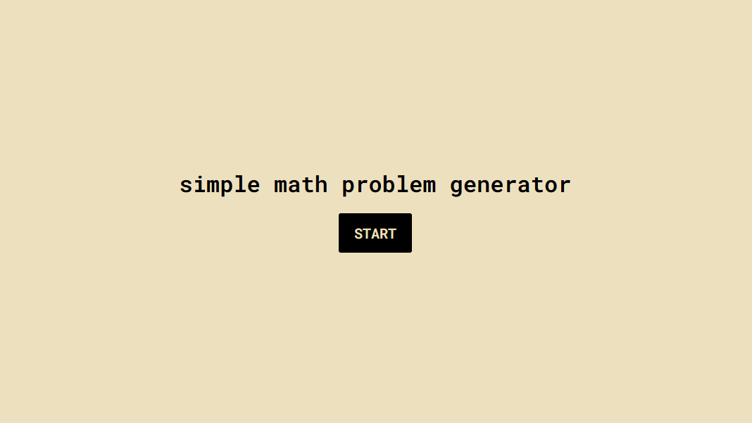 GitHub - rzubrr/simple_math: Little math problem generating program