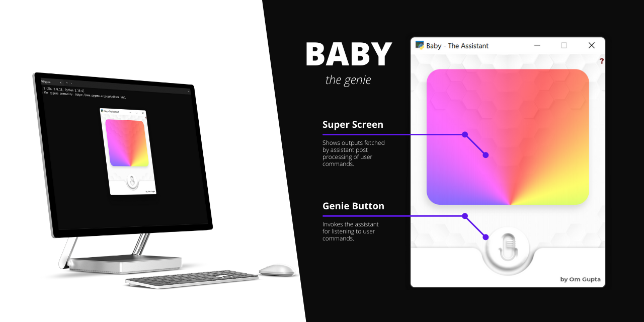 GitHub - AumGupta/Baby: A voice controlled assistant built with Python.