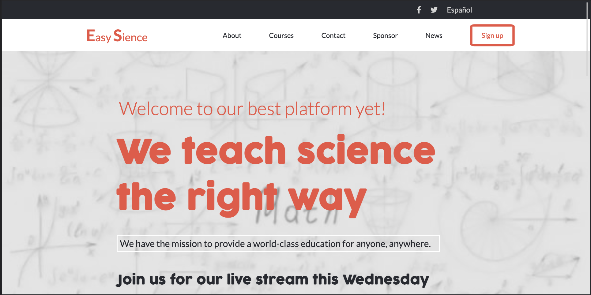 GitHub - carloshs1994/easyscience: This project is the 1st capstone project, It's designed to ...