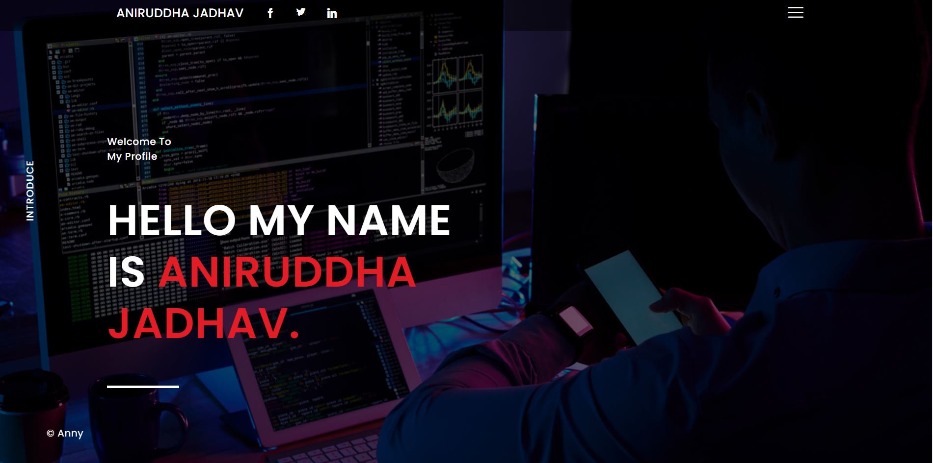 GitHub - aniruddha4141/Web-Portfolio: The Simple Web Portfolio For ...