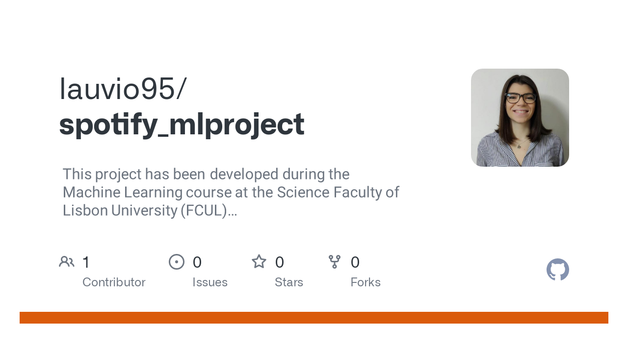 Github Lauvio95spotifymlproject This Project Has Been Delevoped During The Machine Learning 