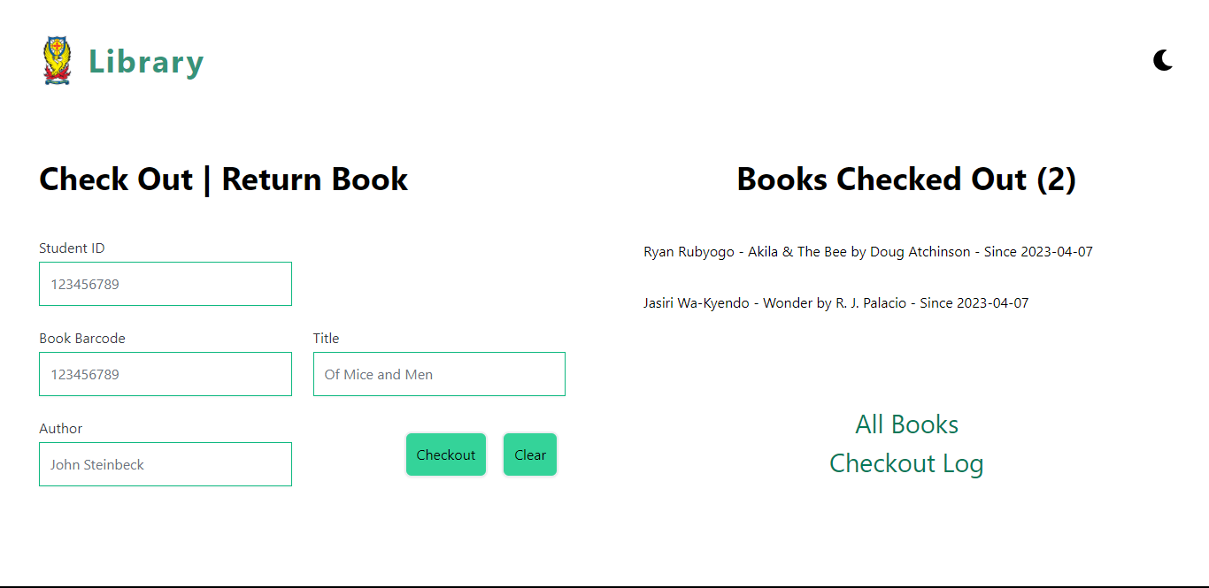 GitHub - Jasiri-w/LibraryPOS: Next.js + React + Tailwindcss + Prisma Tech stacked Library Web ...
