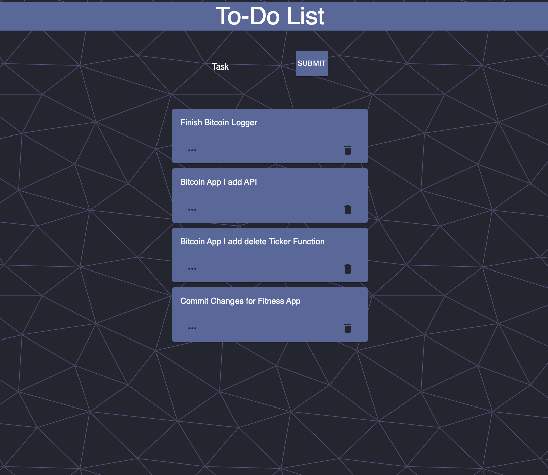 GitHub - gnepo001/MERN_toDoApp: To-Do CRUD app based on the MERN Stack ...