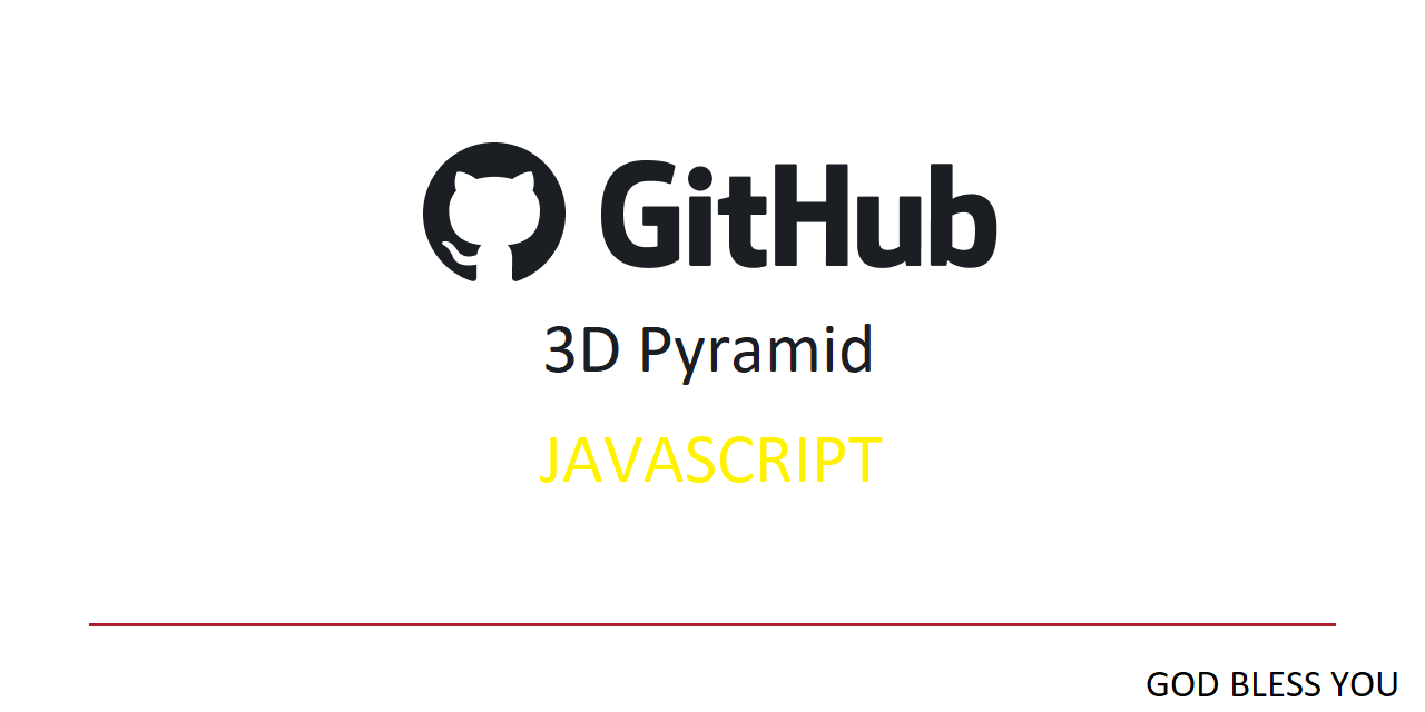 GitHub - StarshipCode/3DPyramid-JS: 3D pyramid using projection and ...