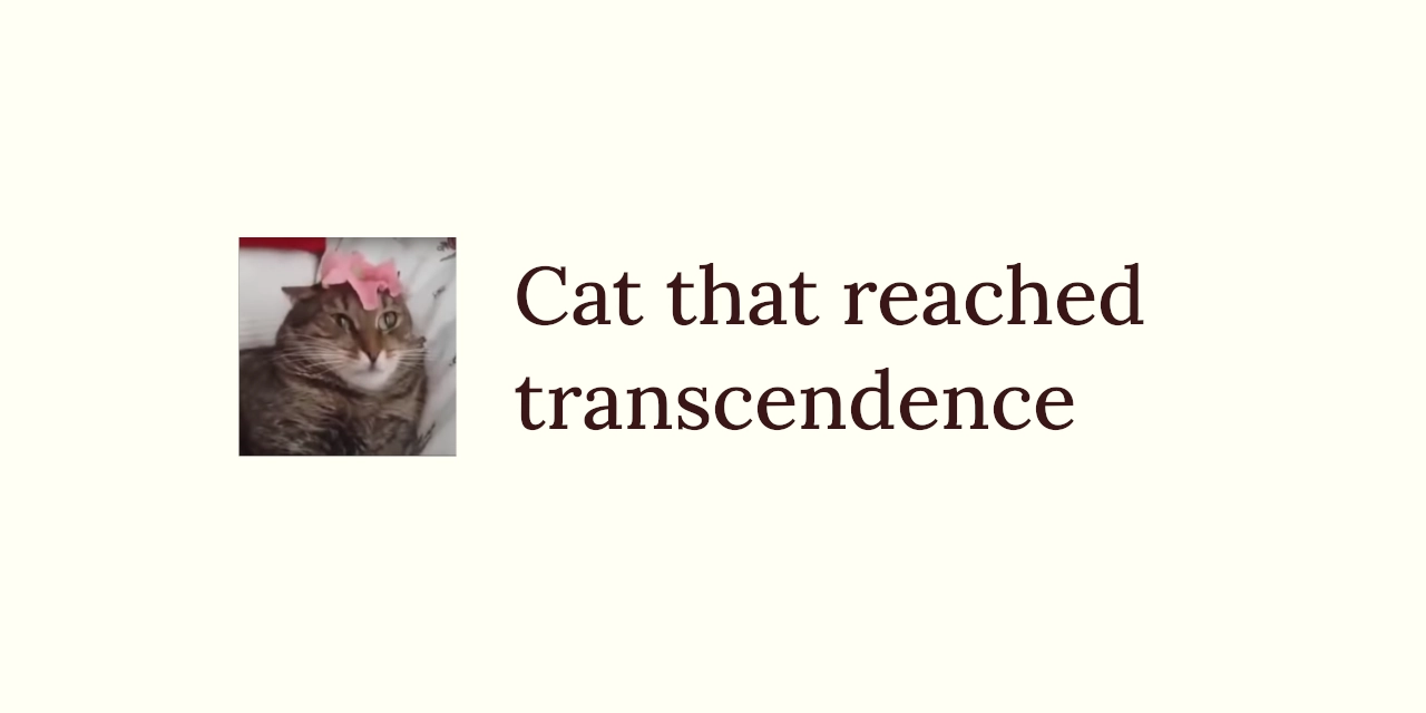 GitHub - thecsw/cat_that_reached_transcendence: all in the title my friend