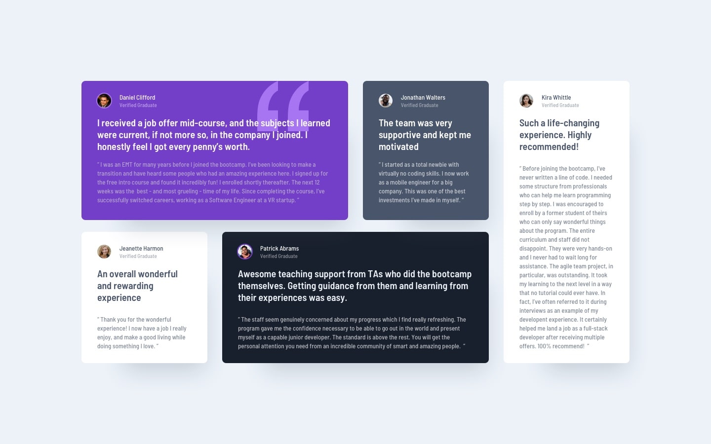 Github Kevin Kigotho Testimonials Grid Testimonials Grid Section