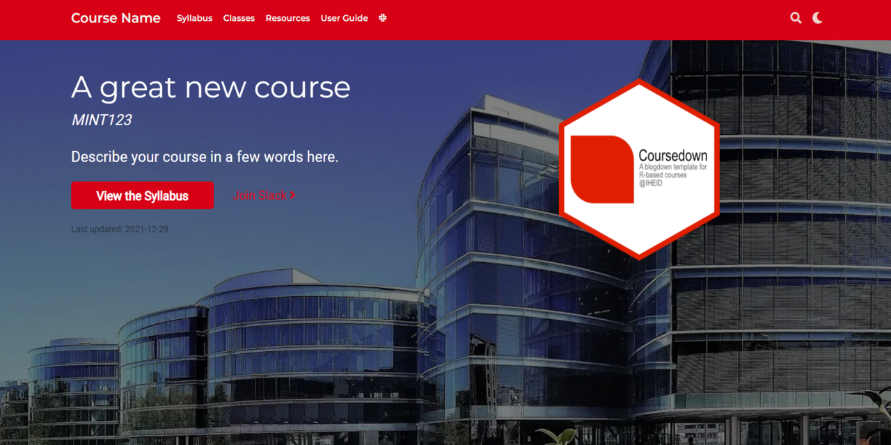 GitHub - BBieri/coursedown: Build your course websites with this course ...