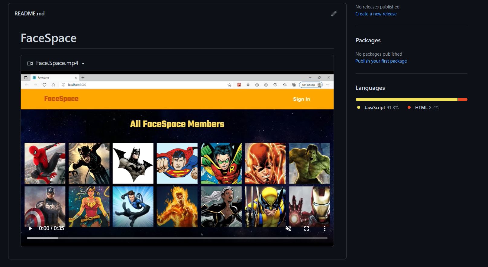 GitHub - hastiafra/FaceSpace