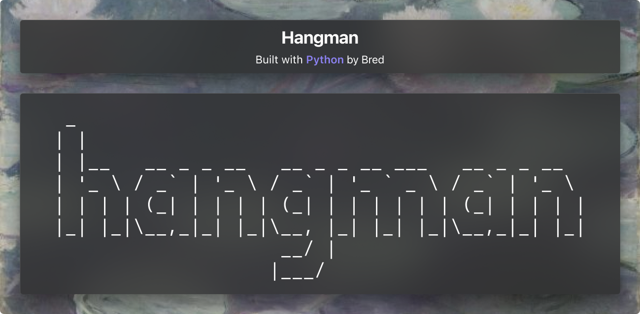 GitHub - Soft-Bred/Hangman
