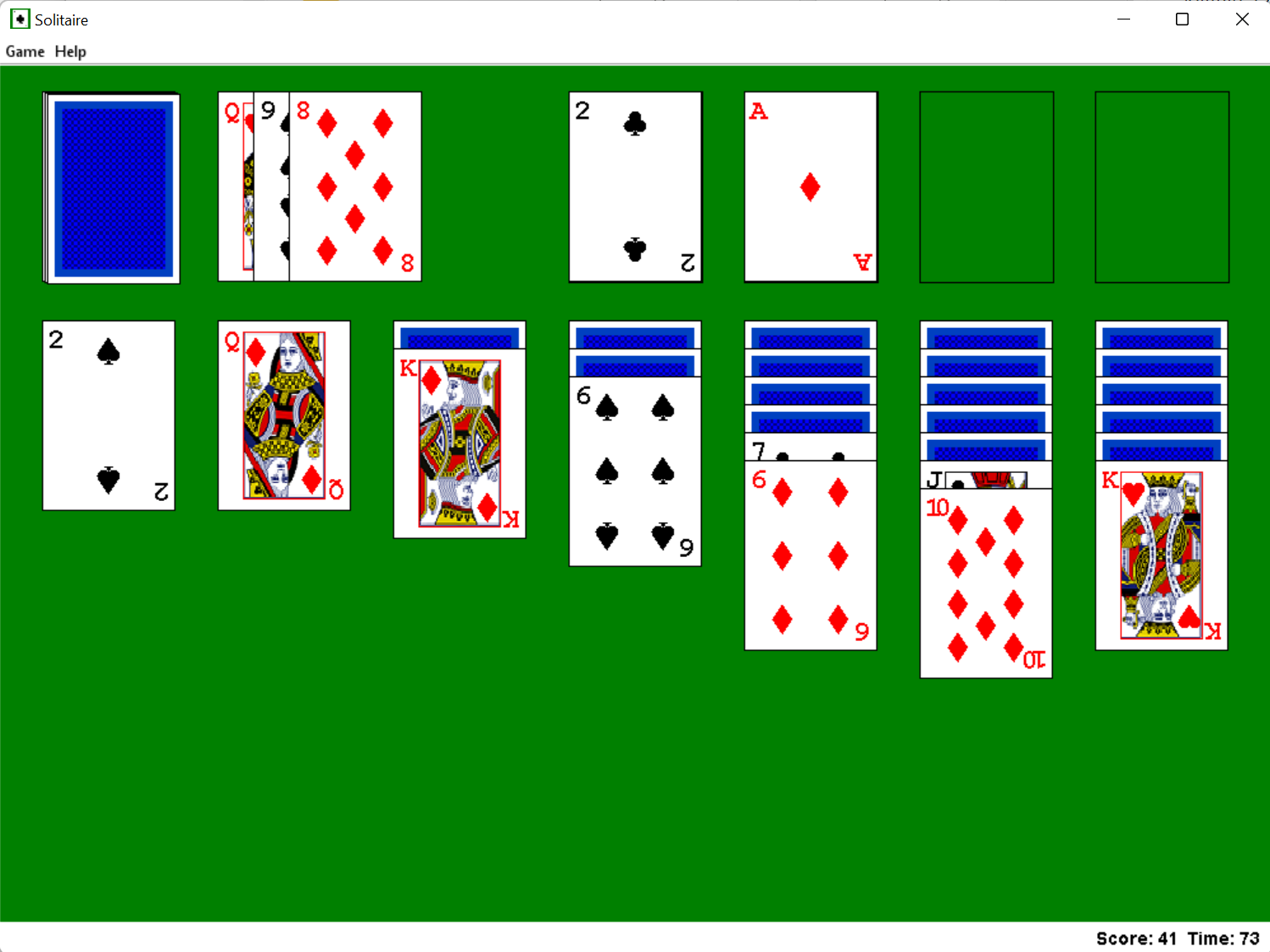 GitHub - alexdboxall/Solitaire: A Java implementation of classic solitaire.