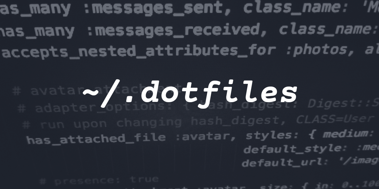 GitHub - w3dg/dotfiles: Collection of my dotfiles and a guide to setup the things I need on a ...