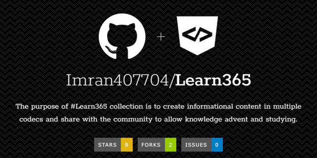 GitHub - Imran407704/Learn365: The purpose of #Learn365 collection is to create informational ...