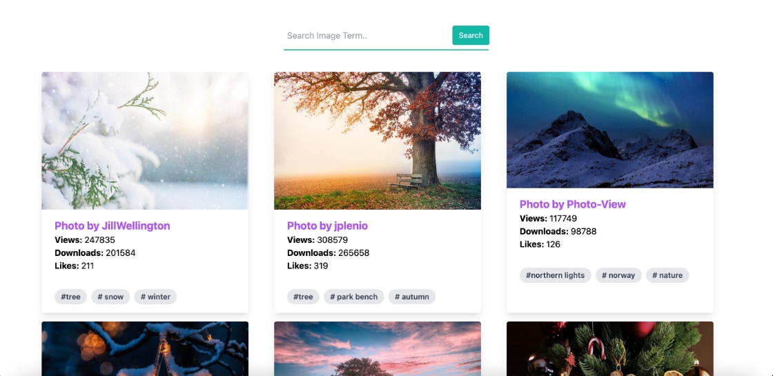 GitHub - maxhunifitim/image-gallery: React & Tailwind Css Image Gallery