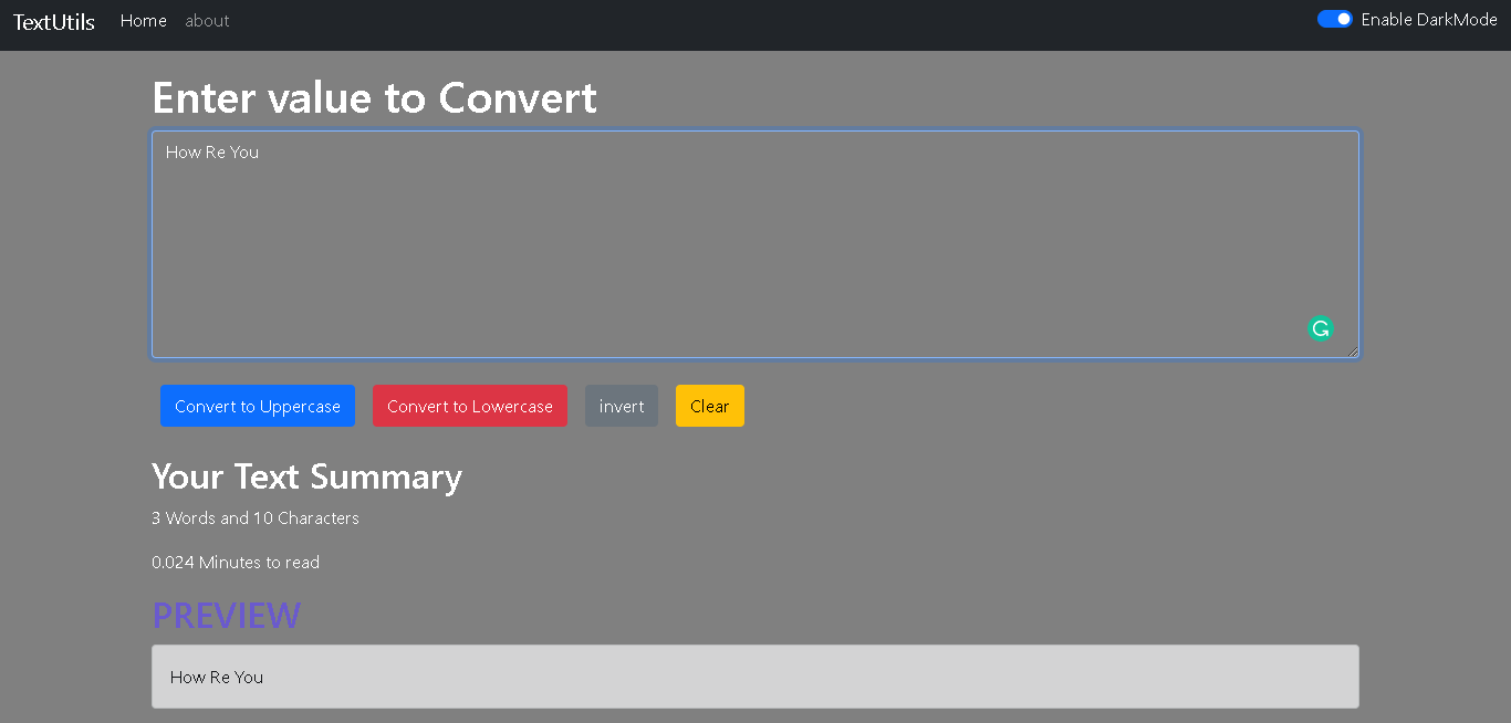 Github Pratikkajaretextutility This Is Singlepage Webapplication