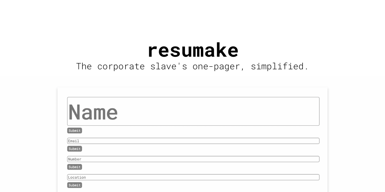 GitHub - FrancisLangit/resumake: Straightforward resume-building ...