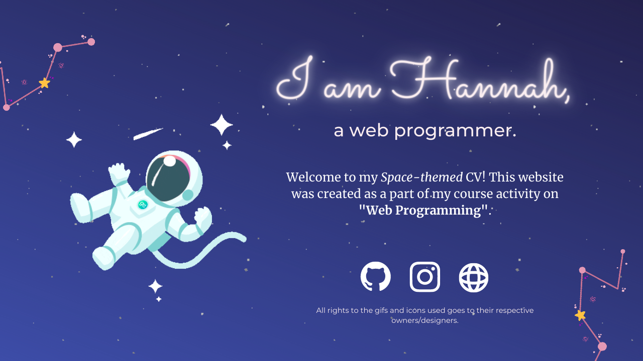 GitHub - hannskie/space-theme-cv: A simple space-themed (or galaxy ...