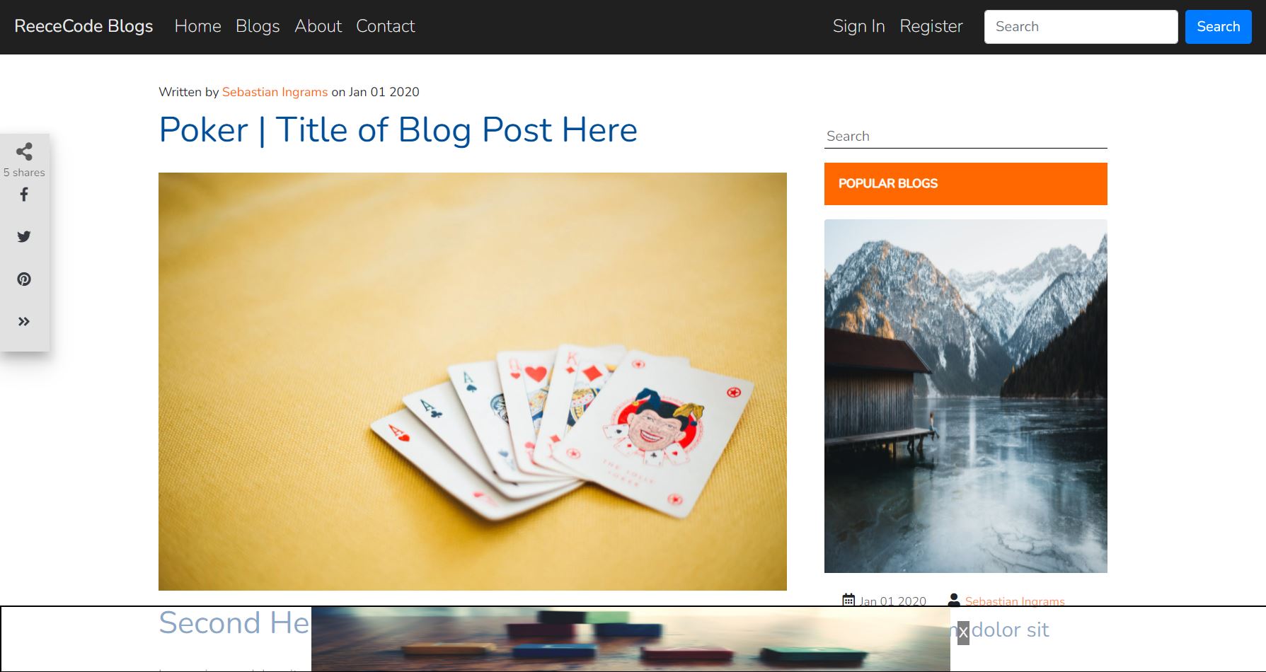 GitHub - LataniaReece/PokerBlog: Frontend Site (HTML, CSS, JS, Bootstrap)