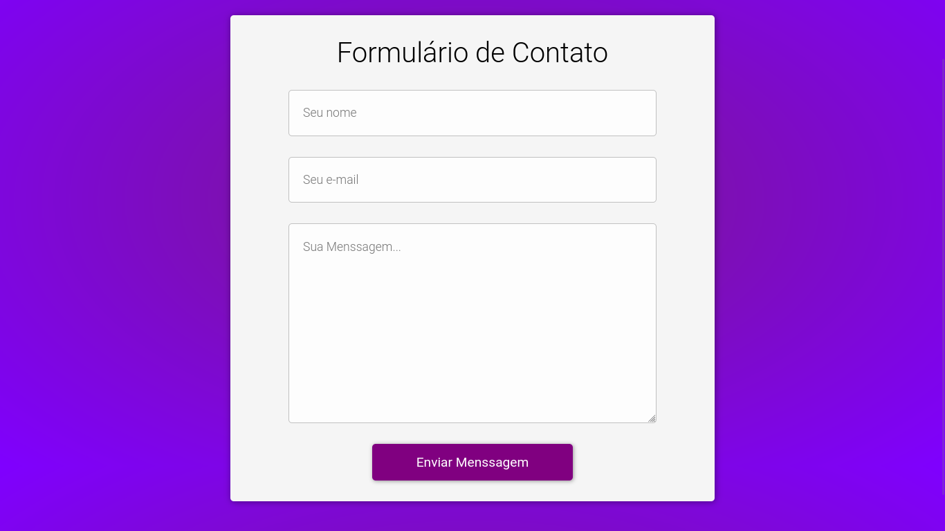 GitHub - Luk4x/projeto-formulario-de-contato: 🧾 Functional Contact Form - Functional form using ...