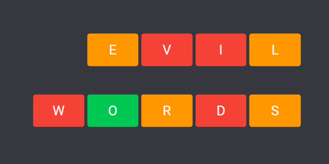 GitHub - wainwrightmark/EvilWords: Try and guess the word, and try not to get salty when your ...