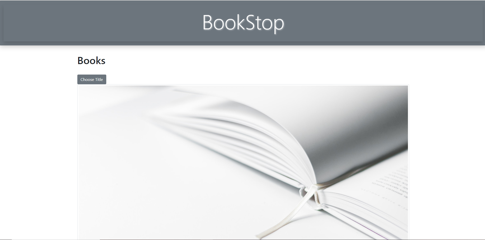 GitHub - JamesVisser/BookStop