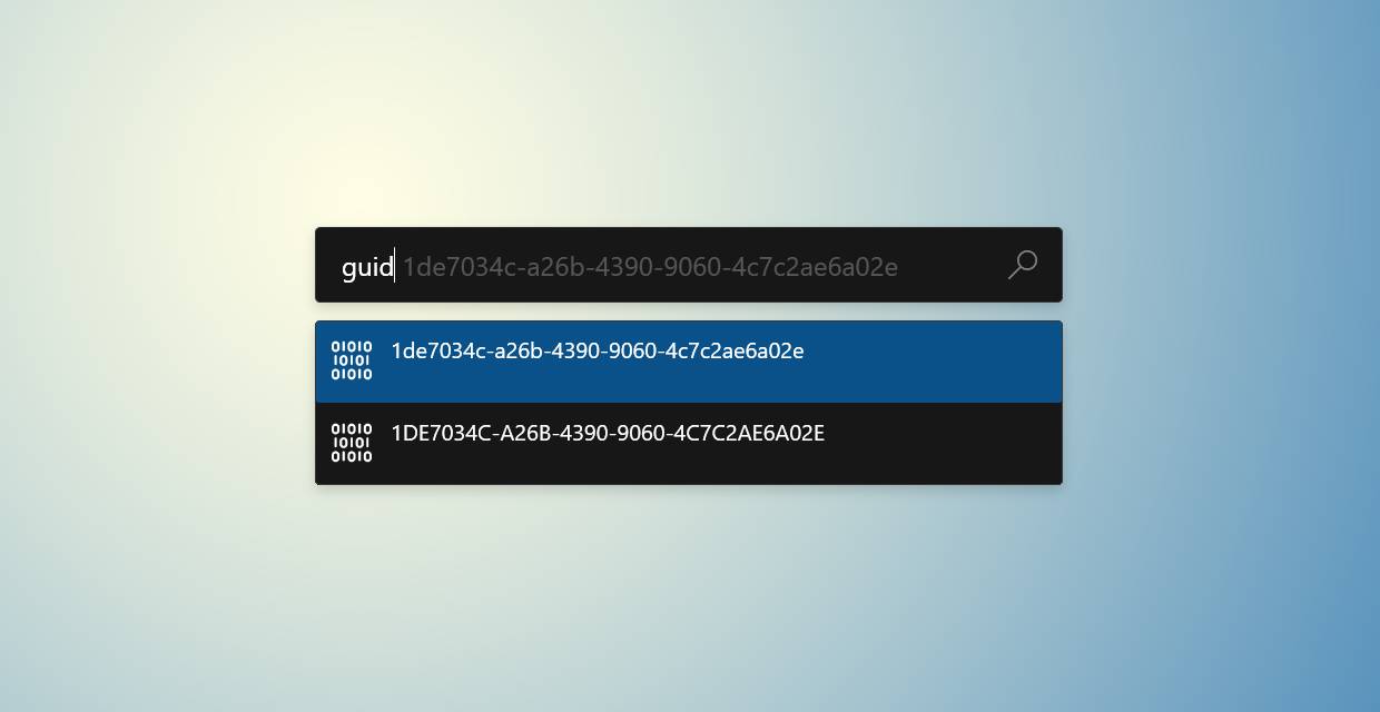 Github Skttl Ptrun Guid Guid Generator For Microsoft Powertoys Run