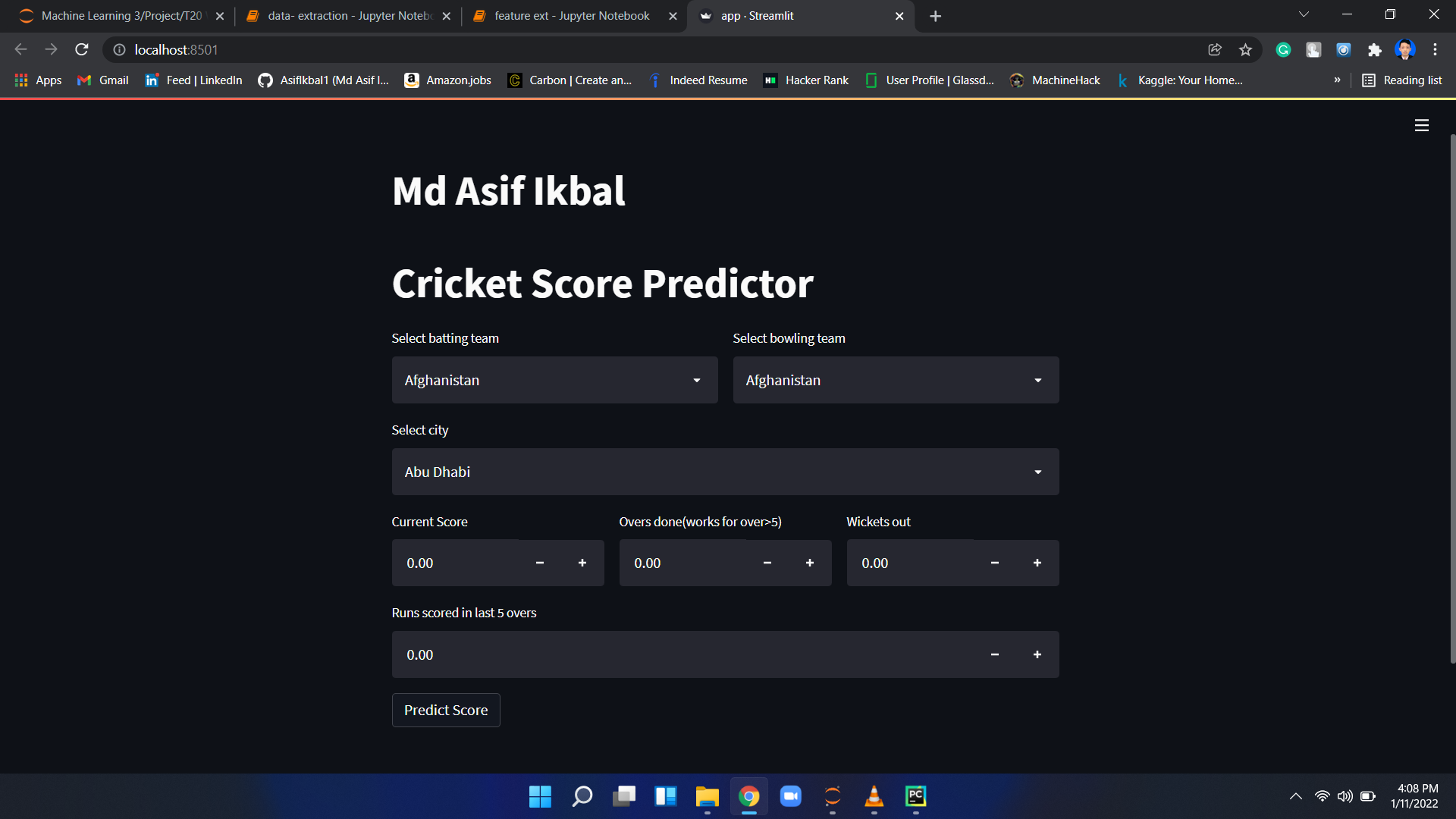 GitHub - AsifIkbal1/T20-World-Cup-Cricket-Score-Predictor: T20 World ...