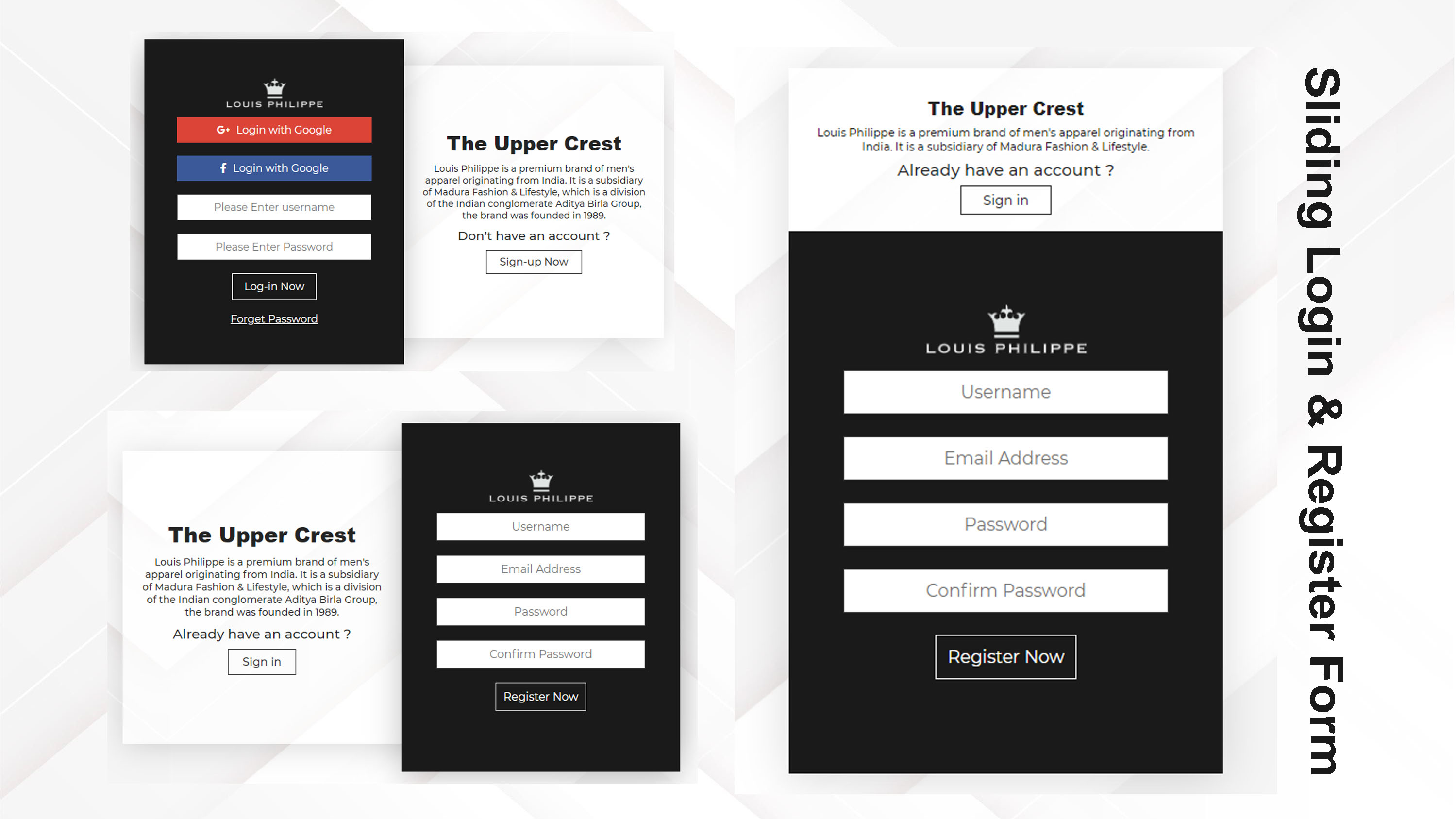 GitHub - mddanishiqbal/login-register-sliding-effect