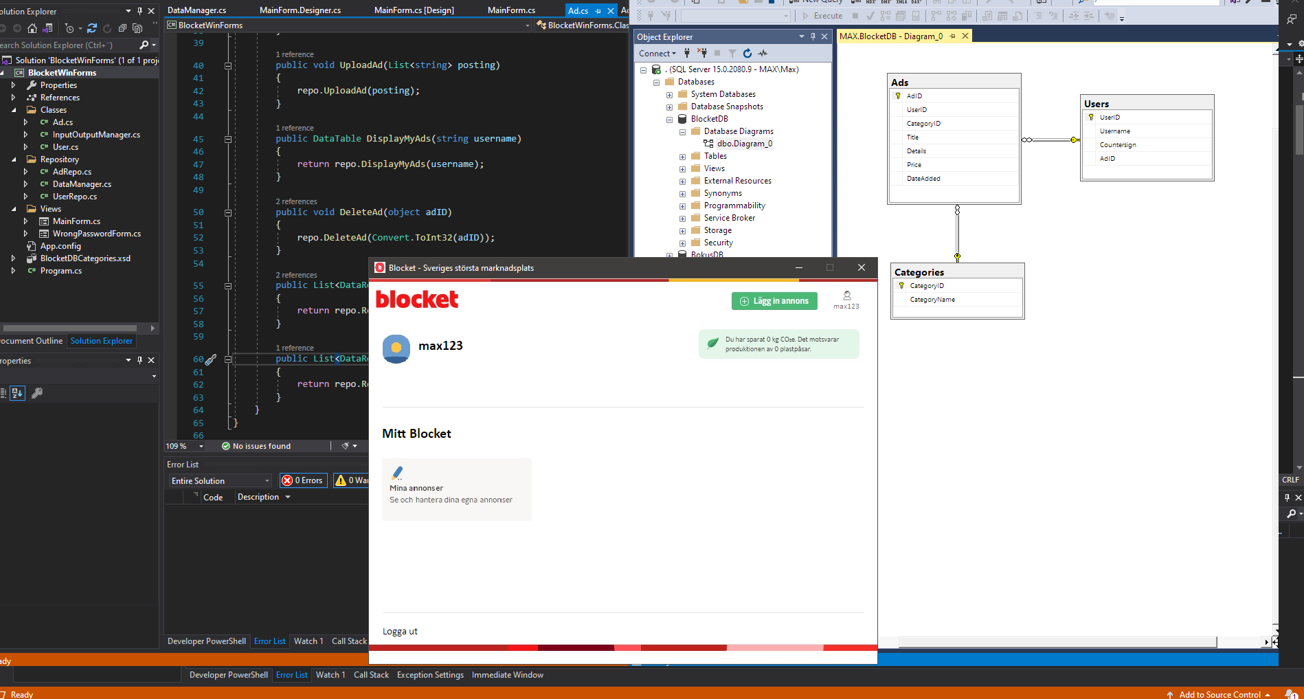 GitHub - Kalasmax/Blocket_Advert-application: An application connected ...