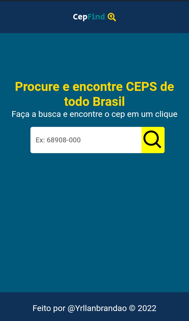 GitHub - YrllanBrandao/buscacep: Um buscador de cep simples e funcional