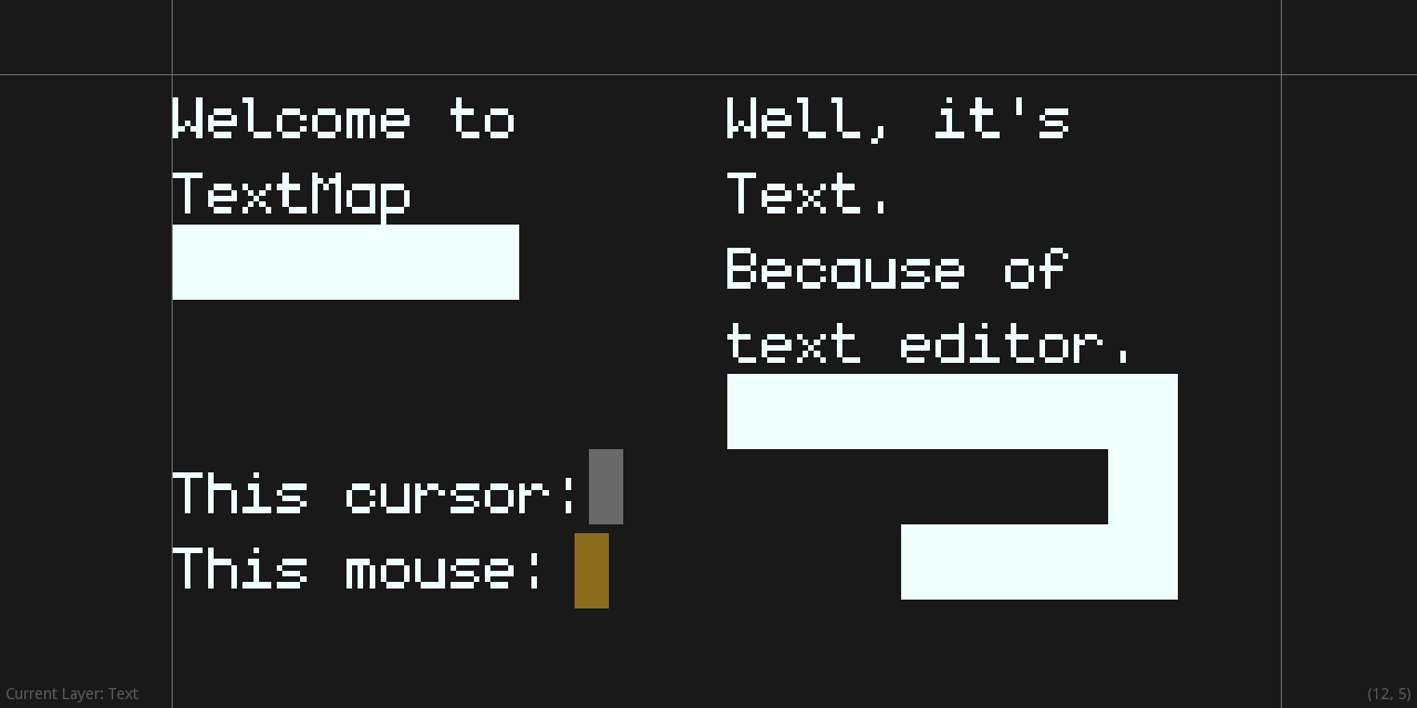 GitHub - slapslash/TextMap: TextMap is a grid/cell based text editor saving your project ...