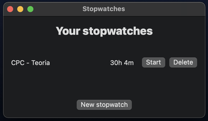 GitHub - 0xfederama/stopwatches: Simple multiple stopwatch app written in SwiftUI