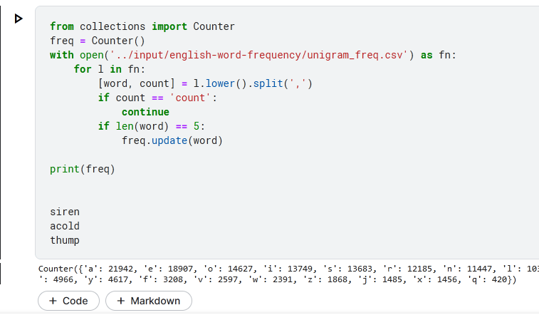 GitHub - lullabysinger/wordle-5-letter-word-stats