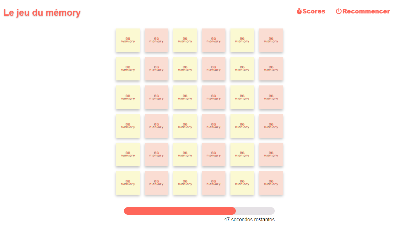 GitHub - BenjaminDev34/Memory_challenge: le jeu du mémory