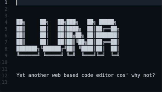 GitHub - nanna7077/Luna: Yet another web based code editor.
