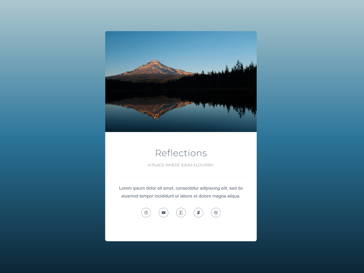 GitHub - x3p0-dev/x3p0-reflections: WordPress single-page theme with profile patterns.