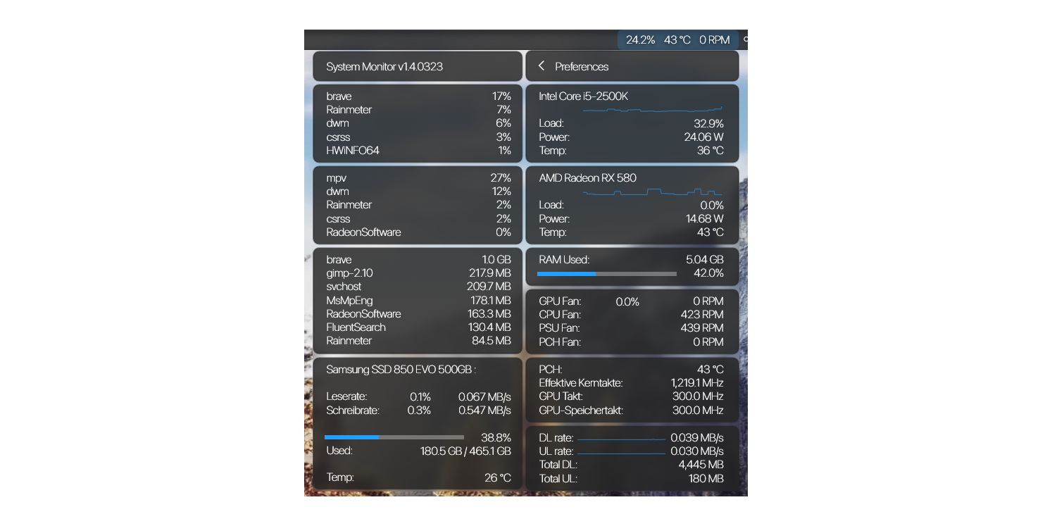 GitHub - Yaron2334/SystemMonitor: A System Monitoring App for DroptopFour.
