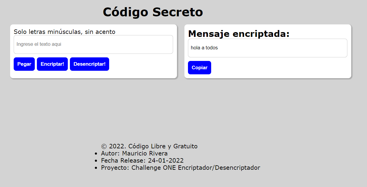 GitHub - mauri-rivera/Challenge-ONE-Encriptador-Desencriptador: Este proyecto es el primero del ...