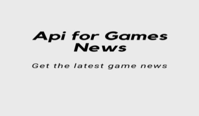 GitHub - Williancc1557/game-news: API for to get game news in the https ...