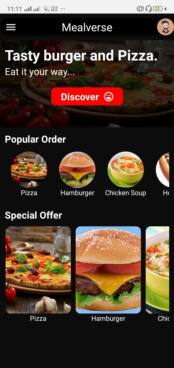 GitHub - Harry654/mealverse: E-Restaurant mobile app using react native ...